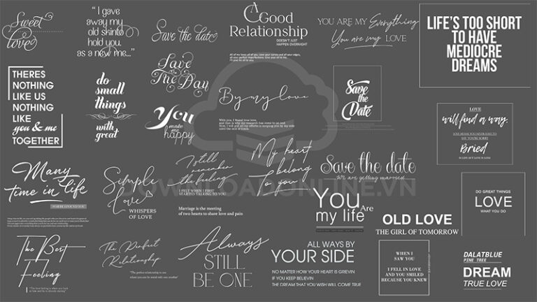 27 TYPO CỰC CHẤT WEDDING 006 - Download Online