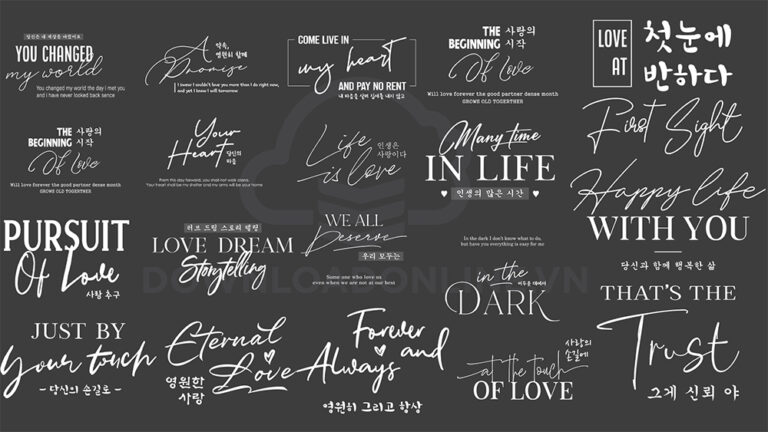 19 TYPO WEDDING CỰC CHẤT 002 - Download Online